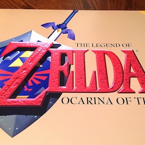 The Legend of Zelda OCARINA of TIME Nintendo 64 Video Game Style 24 ...
