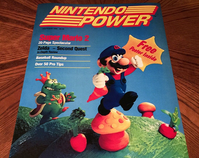 Nintendo Power 1988 1st Issue Mario 2 Cover Video Game - Etsy