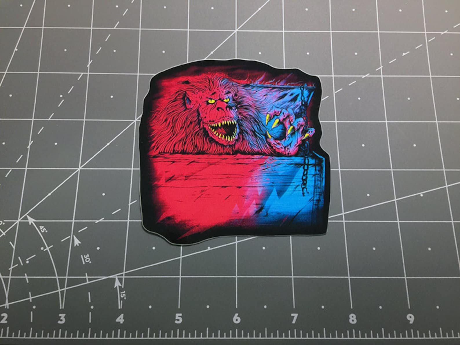 CREEPSHOW Fluffy the Crate Monster / Beast Movie Logo Vinyl Decal ...