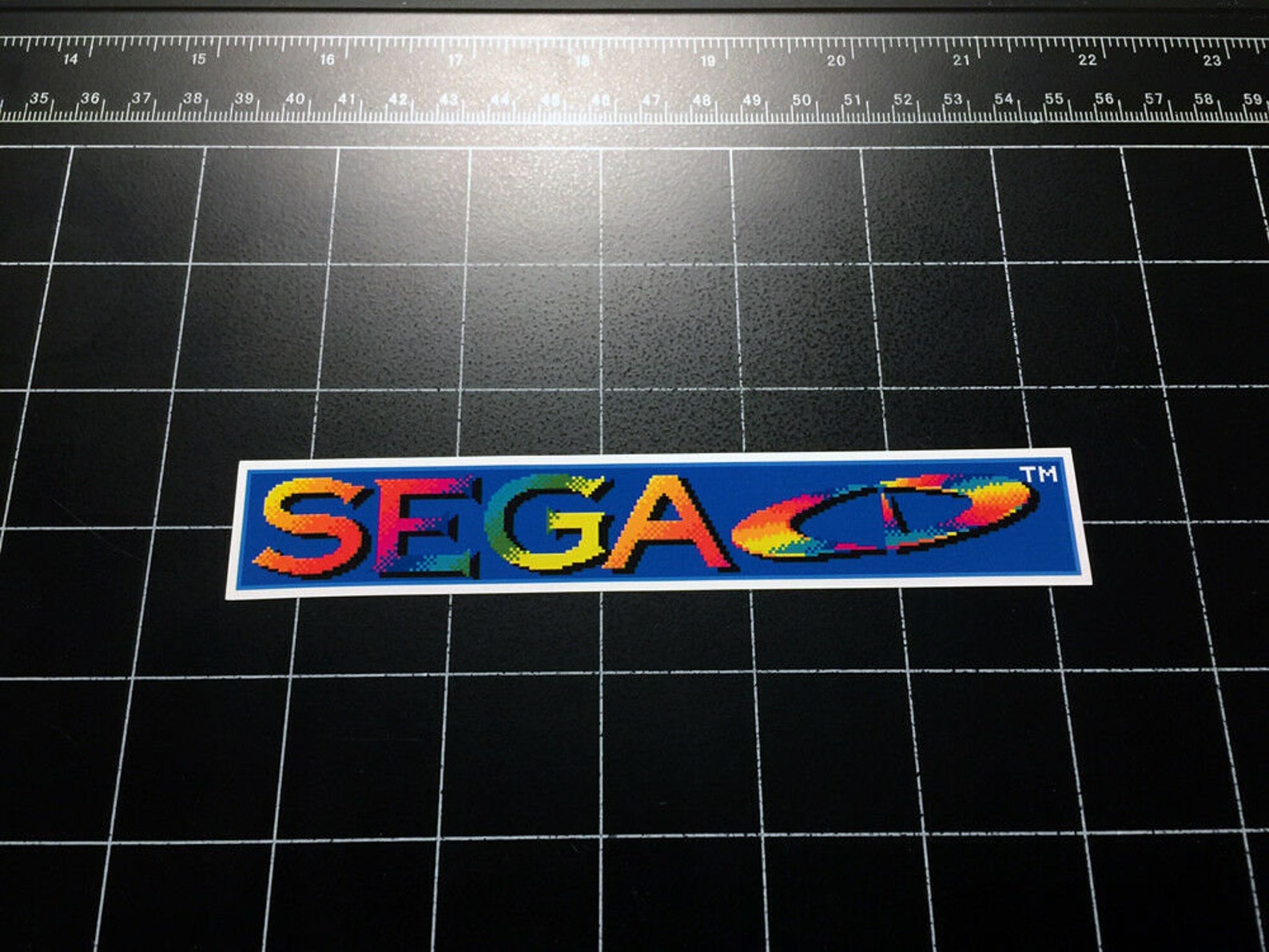 Sega CD Load Screen Sprite Pixel Video Game Logo Decal Sticker Retro ...