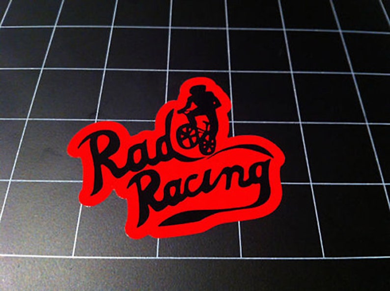 RAD Racing Movie Style Logo Sticker Decal 1980s Old School | Etsy