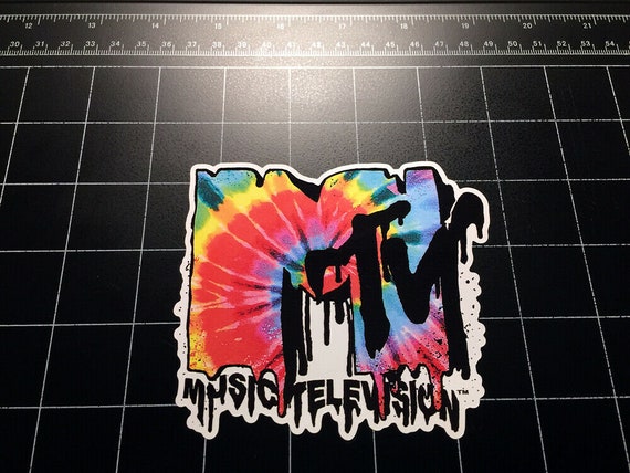 Mtv Melted TIE DYE Music Television 80's 90's Decal - Etsy