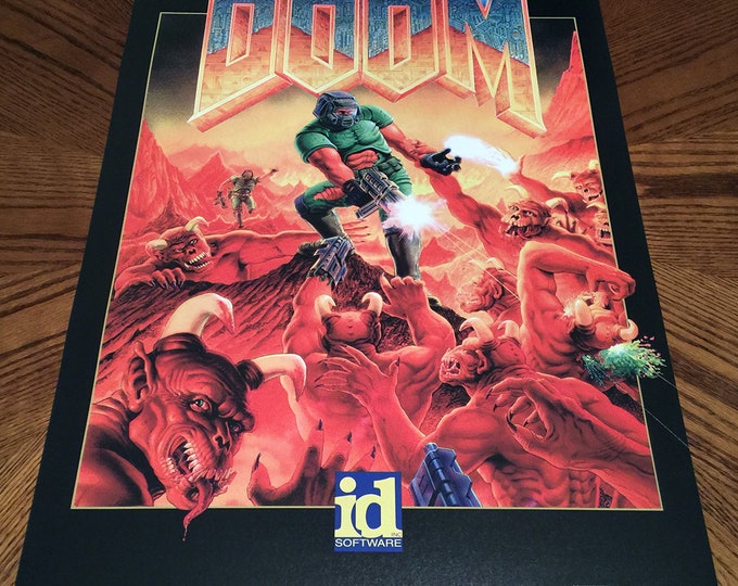 DOOM 1990's Pc First Person Shooter Video Game 1993 Style 24" POSTER - Etsy