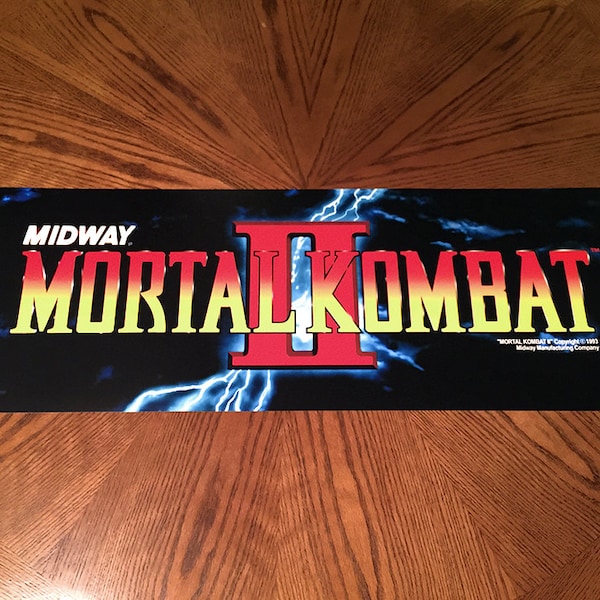 Arcade Poster Mortal Kombat - Etsy