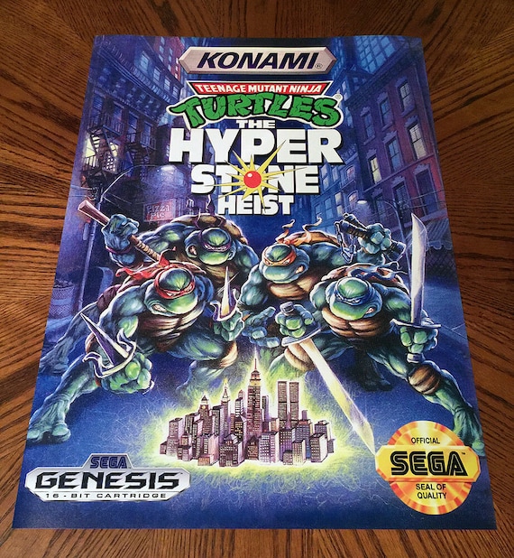 Teenage Mutant Ninja Turtles the Hyperstone Heist Sega Genesis | Etsy