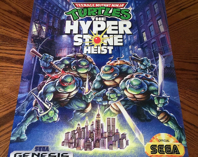 Teenage Mutant Ninja Turtles the Hyperstone Heist Sega Genesis WALL ...