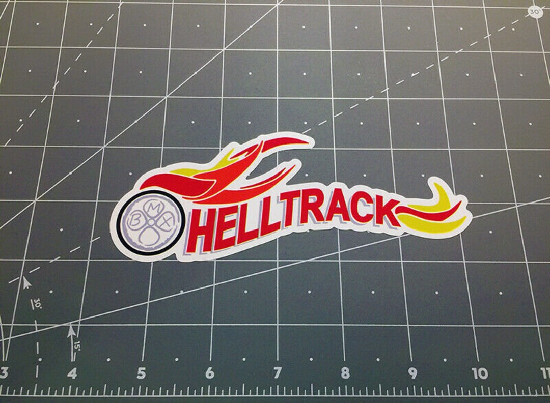 RAD Helltrack Movie Style Logo Decal Sticker 1980s Old School 1986 BMX ...