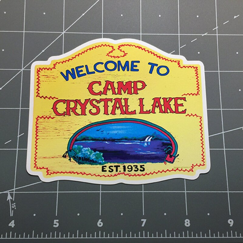 Camp Crystal Lake Sign - Etsy