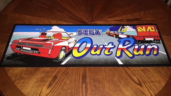 SEGA Out Run Classic Arcade Video Game Marquee Style 36 | Etsy