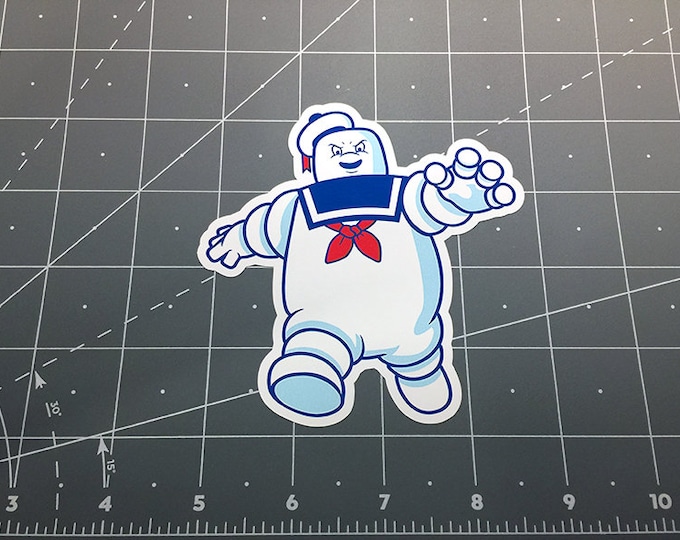 Ghostbusters Stay Puft Marshmallow Man Movie Logo Decal Sticker 1980s ...