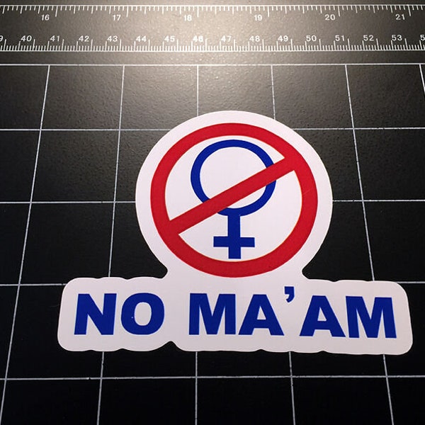 No Maam Iron On - Etsy