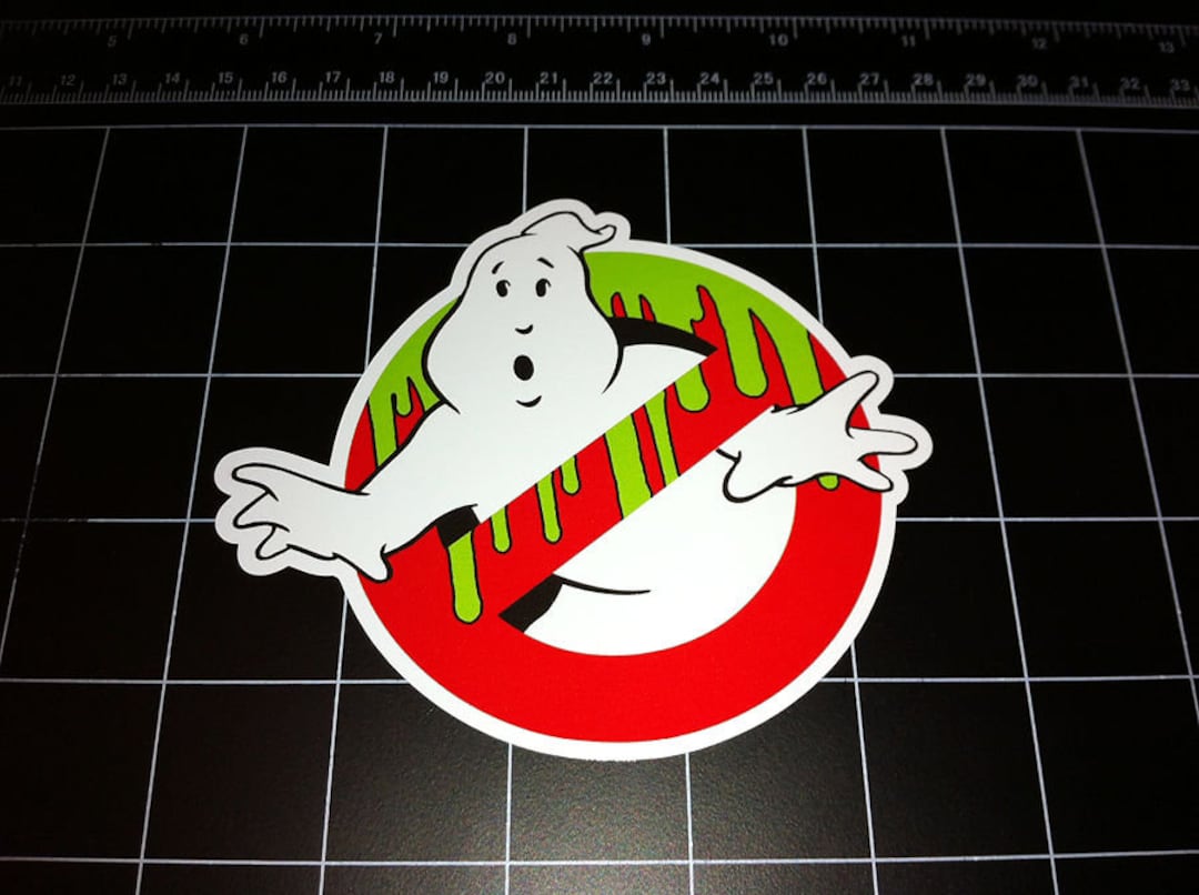 Ghostbusters Green Ectoplasm Slime Movie Logo Decal Sticker 1980s Scifi ...