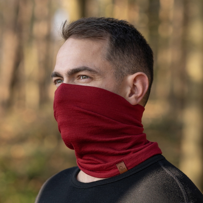 Neck Gaiter Face Mask Merino Wool Reusable Face Covering Scarf Etsy Uk