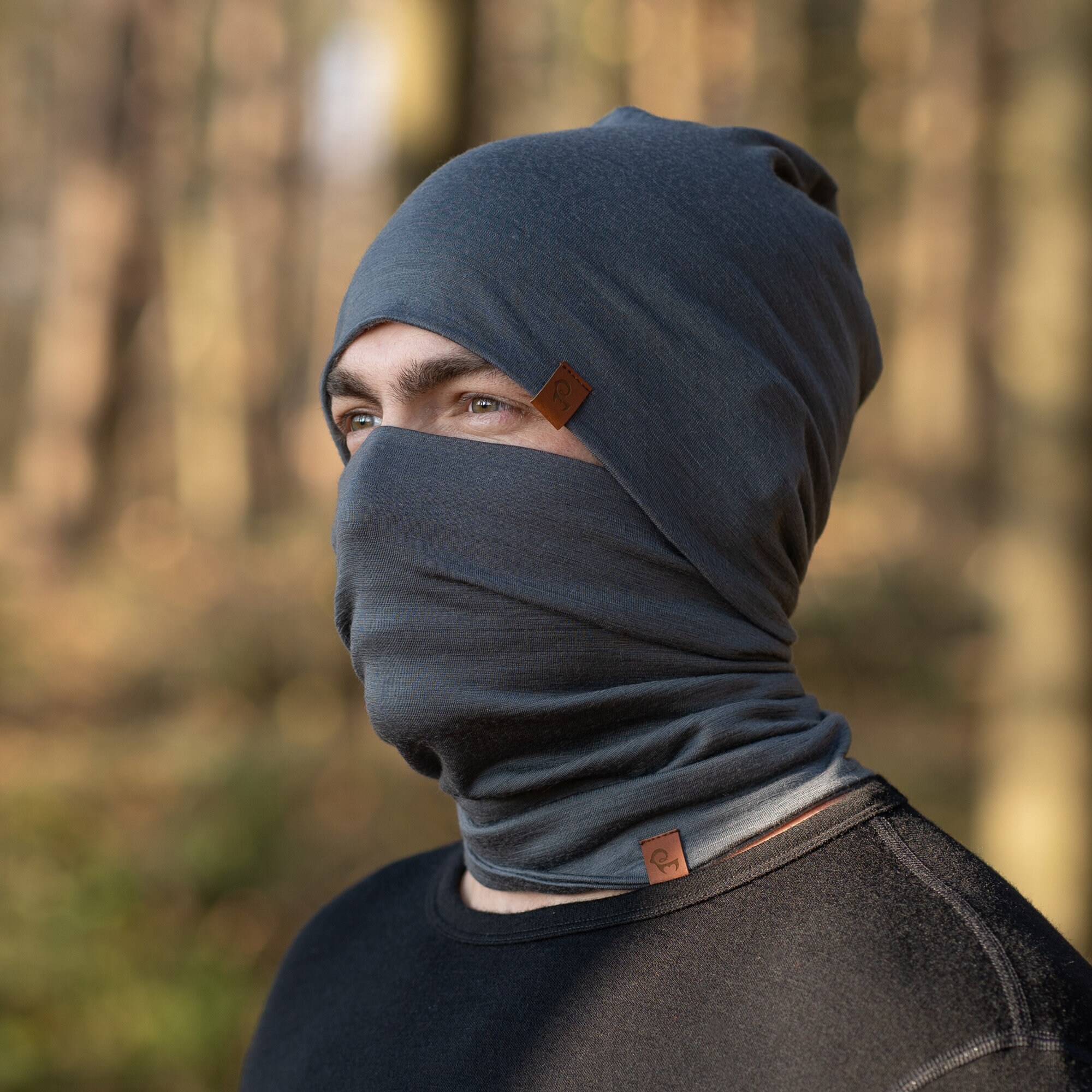 Merino Wool Neck Gaiter Face Mask for Woman Man Outdoor Neck Warmer Ski ...