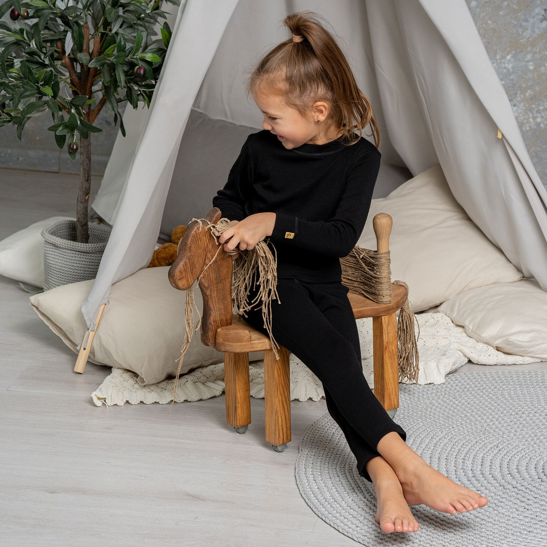 Thermal Kids Base Layers Merino Wool Loungewear Set Unisex Toddler Fall ...