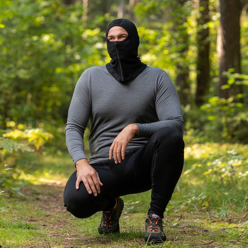 Adults Balaclava Black Ski Mask for Skiing Snowboarding Unisex Full ...