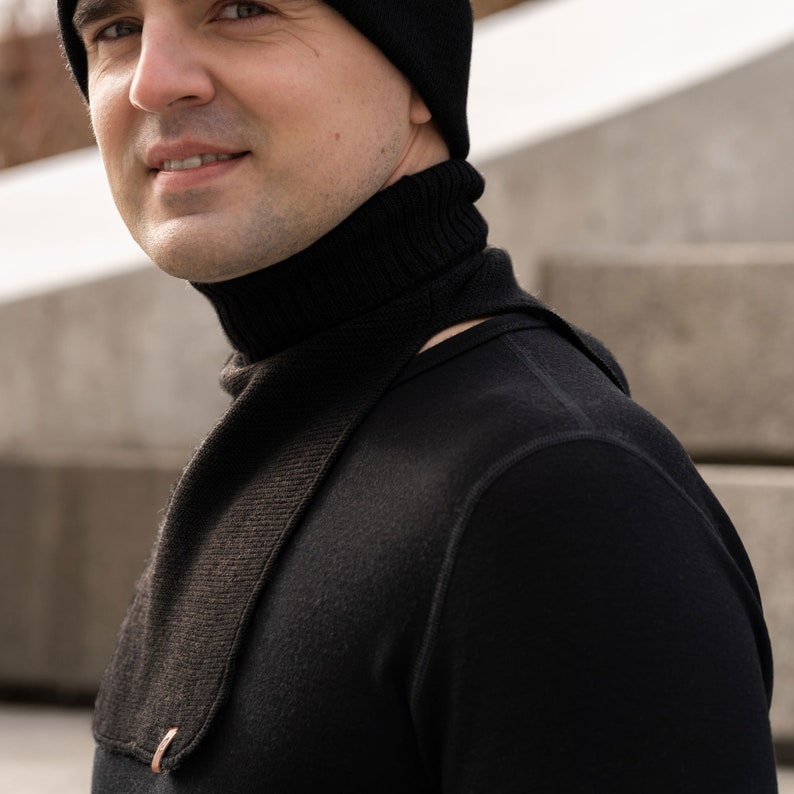 Merino Wool Turtleneck Dickie Neck Warmer Mock Turtleneck - Etsy