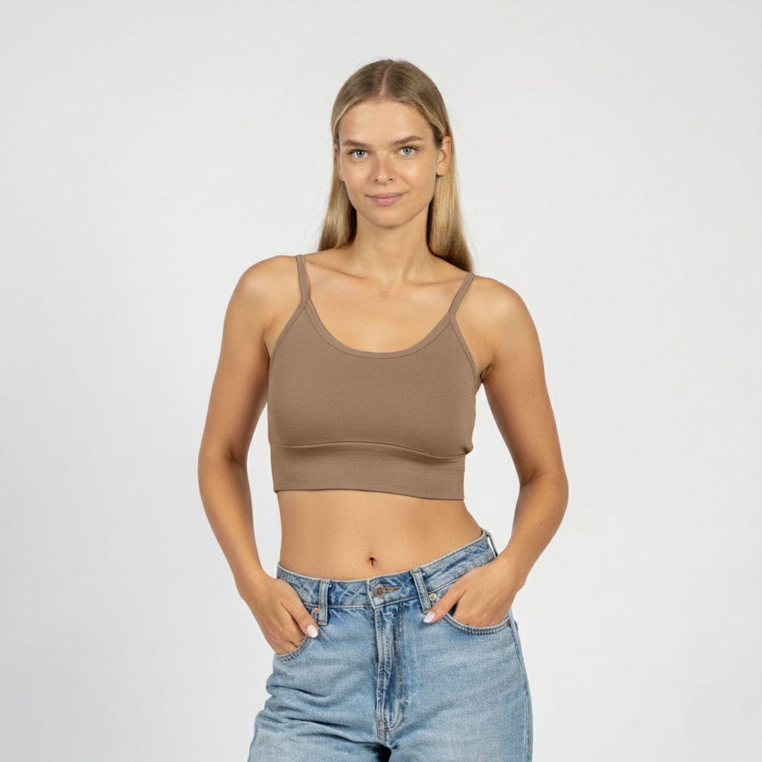 Women's 100% Merino Wool Bralette Merino Wool Cupless Bra Natural ...