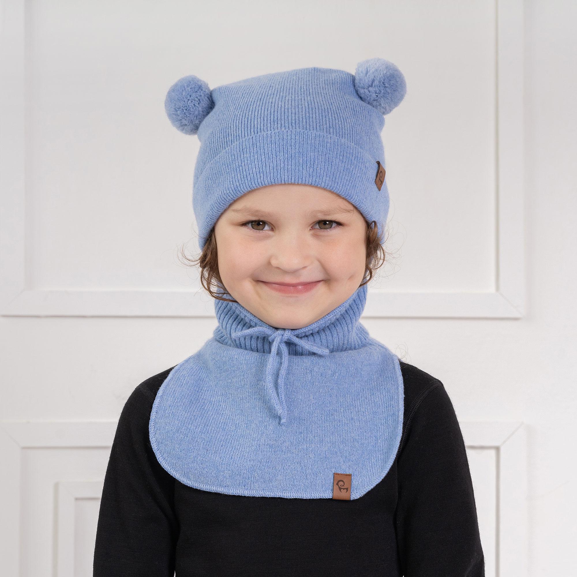 Knitted Neck Gaiter for Kids Merino Wool Neck Warmer Turtleneck Dickie ...