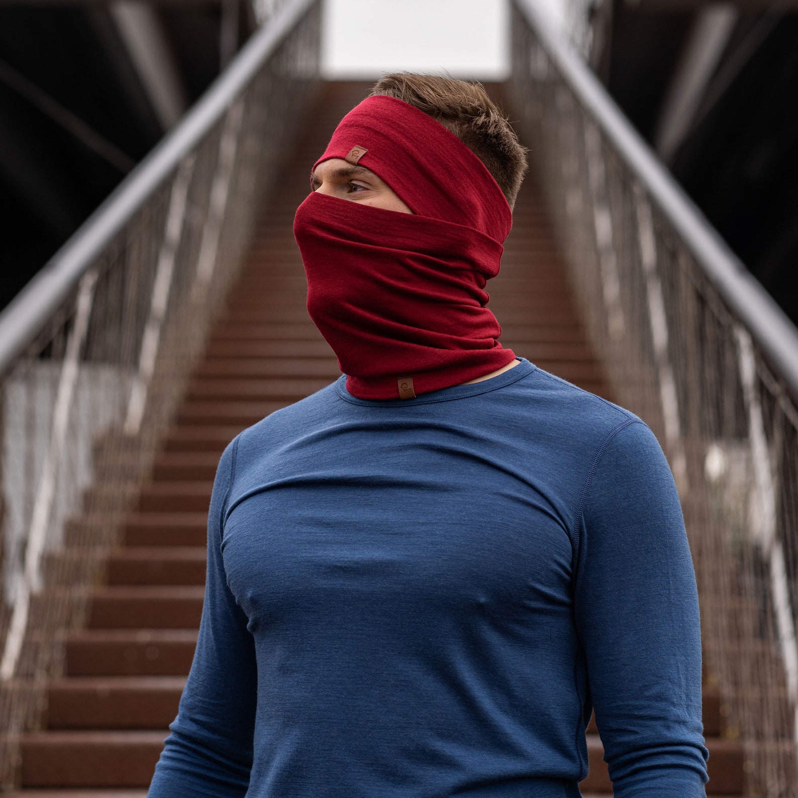 Unisex Two Piece Set of Headband & Neck Gaiter Face Mask for Women Men ...