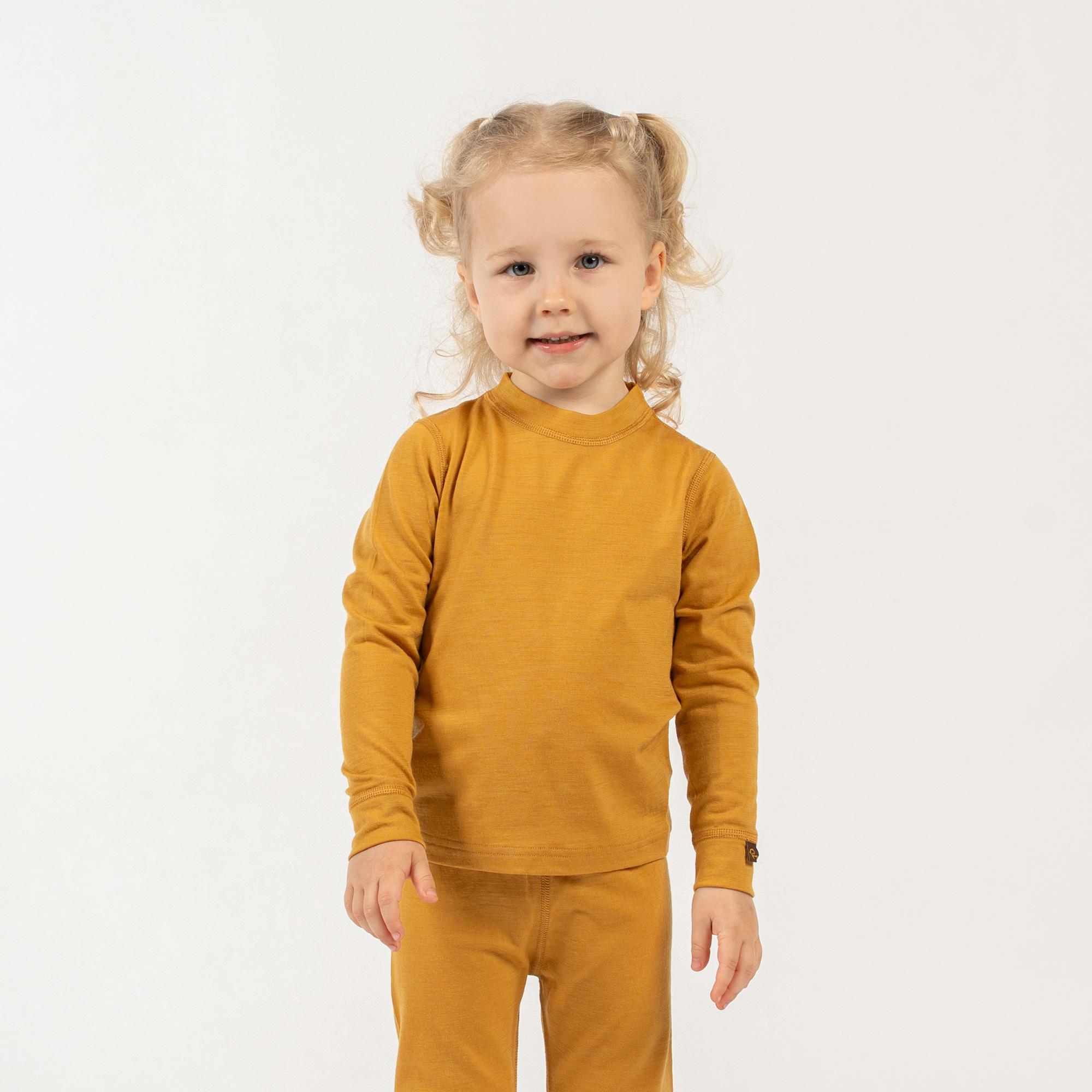 Merino Wool Kids Thermal Long Sleeve Shirt for Baby Boy Baby Girl ...