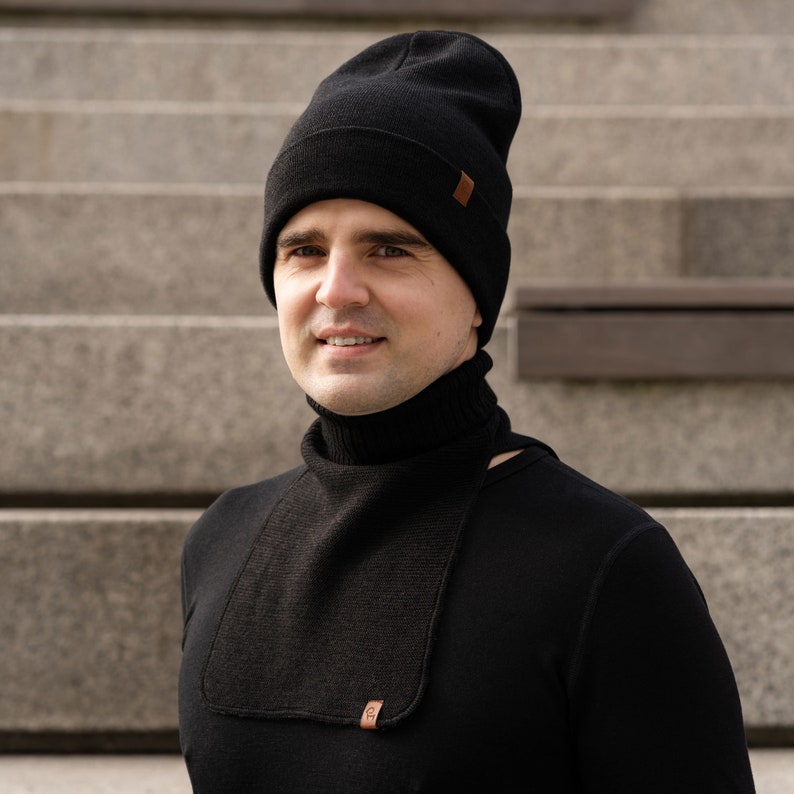 Merino Wool Turtleneck Dickie Neck Warmer Mock Turtleneck Unisex ...