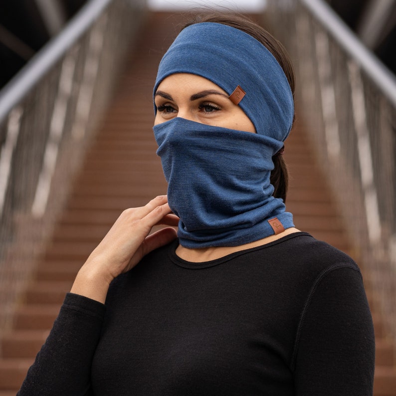 Unisex Two-piece Set of Headband & Neck Gaiter Face Mask for - Etsy