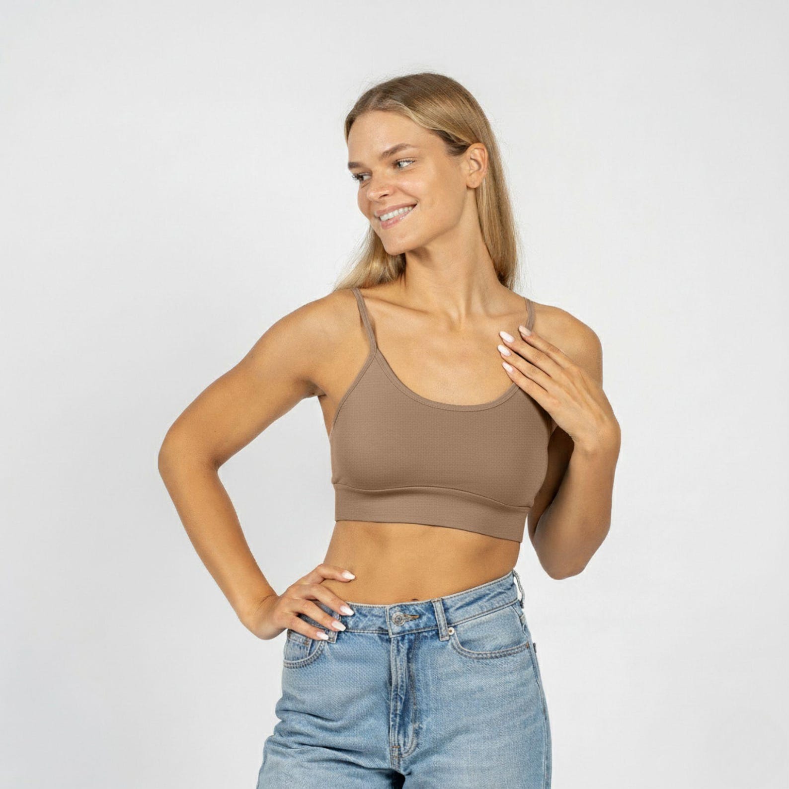Women's 100% Merino Wool Bralette Merino Wool Cupless Bra Natural ...