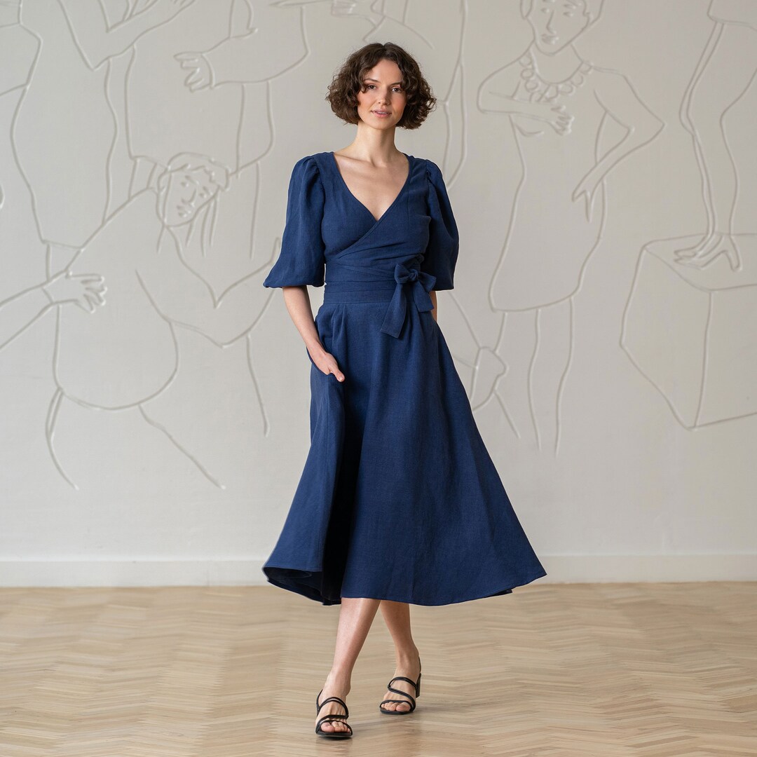 Circle Skirt Midi Circle Skirt Linen Circle Skirt Vintage Skirt Boho ...
