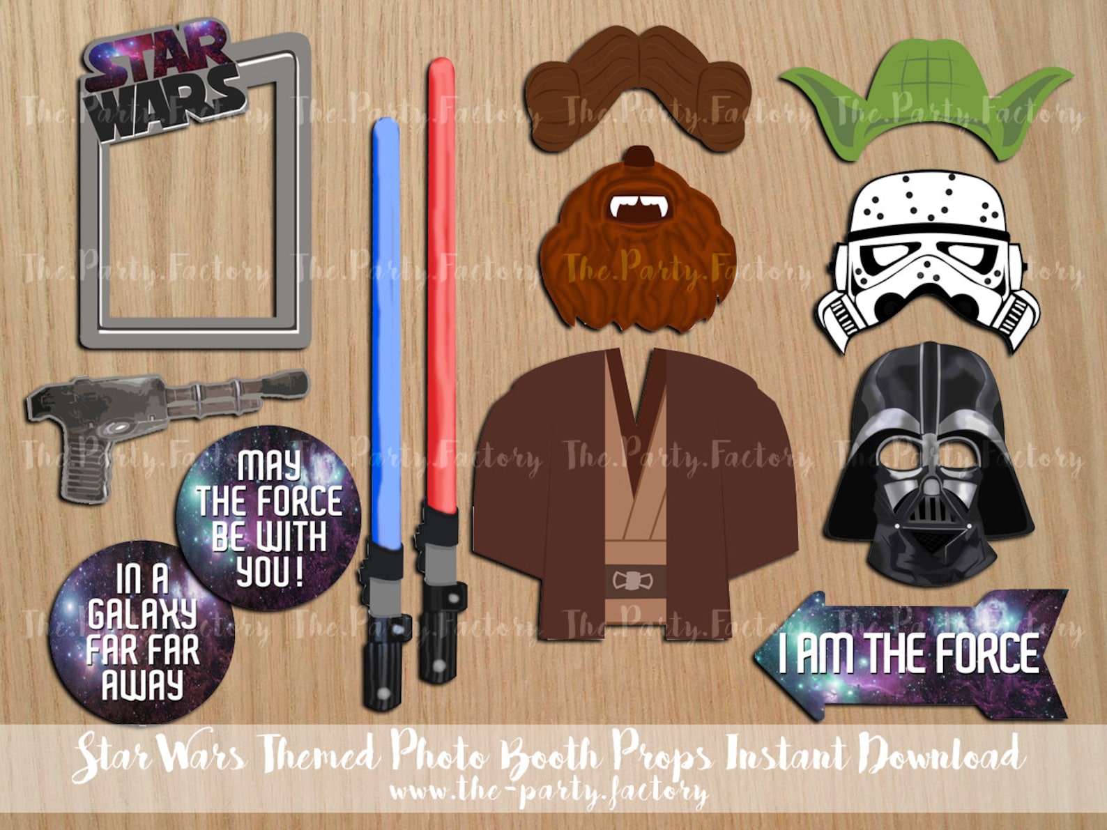 Star Wars Themed Photo Booth Props Instant Download | Etsy