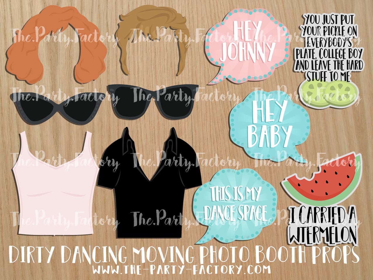 Dirty Dancing Movie Themed Photo Booth Props Instant Download | Etsy Canada
