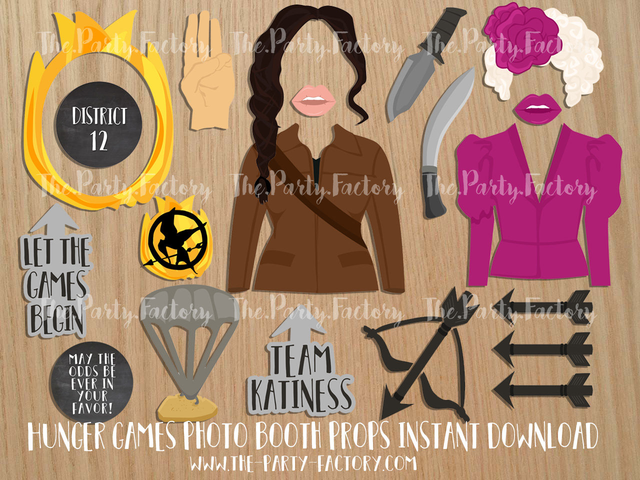 Hunger Games Themed Photo Both Props Instant Download | Etsy