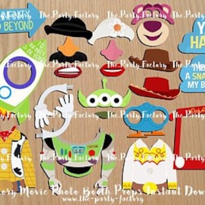 Toy Story Themed Photo Booth Props Instant Download | Etsy