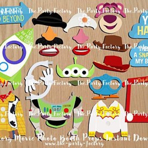 Toy Story Themed Photo Booth Props Instant Download - Etsy