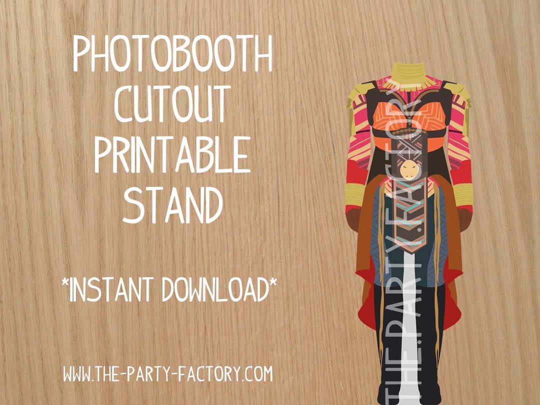 Okoye Photo Booth Cutout Stand, PRINTABLE, Digital File - Etsy