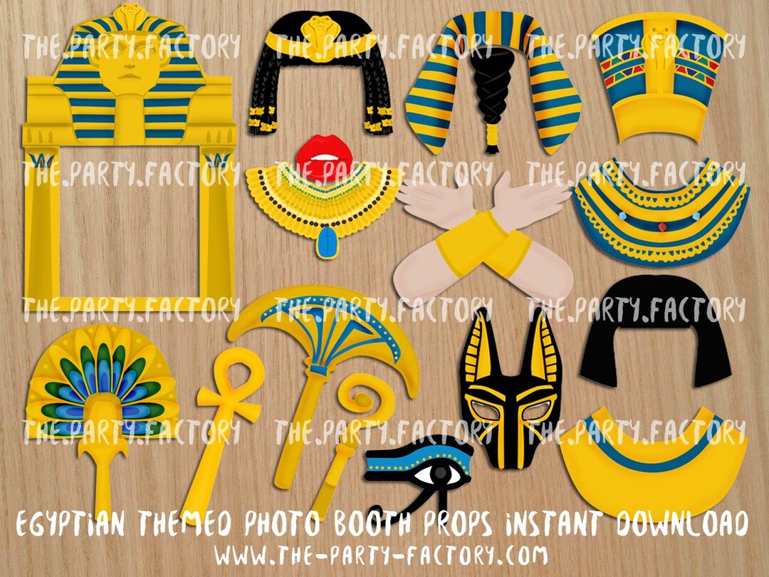 Egyptian Pharaoh Photo Booth Props Instant Download, PDF File ...