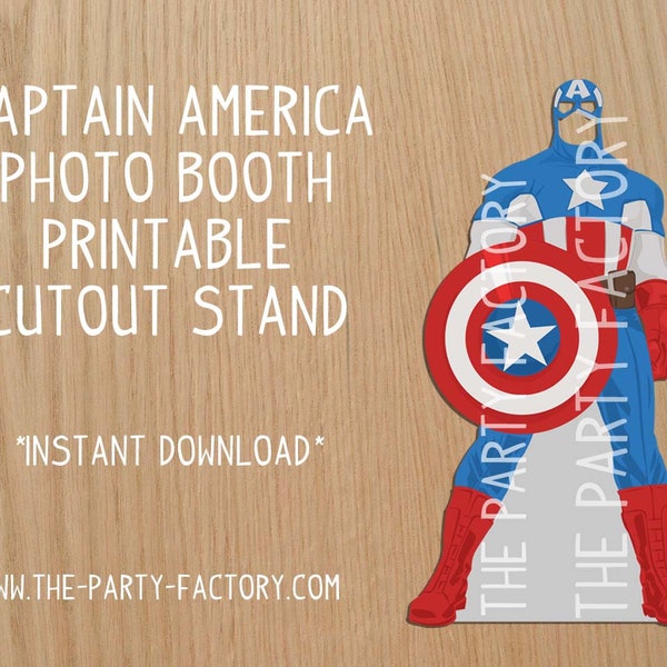 Captain America Cutout - Etsy