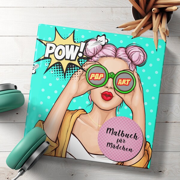 Pop Art Coloring Book - Etsy