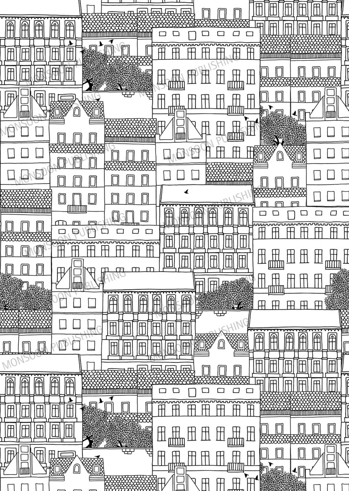 Cities of the World Vol. 1 Coloring Book for Adults - Capital Cities ...