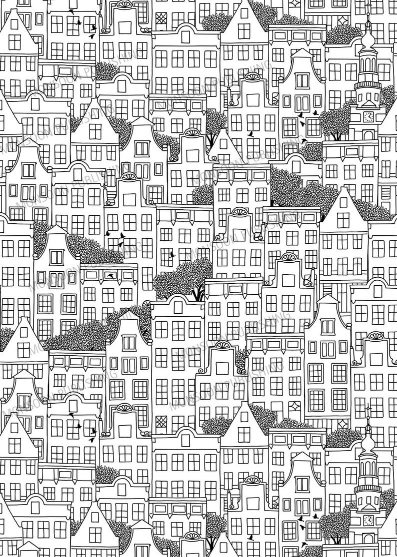 Cities of the World Vol. 1 Coloring Book for Adults - Capital Cities ...
