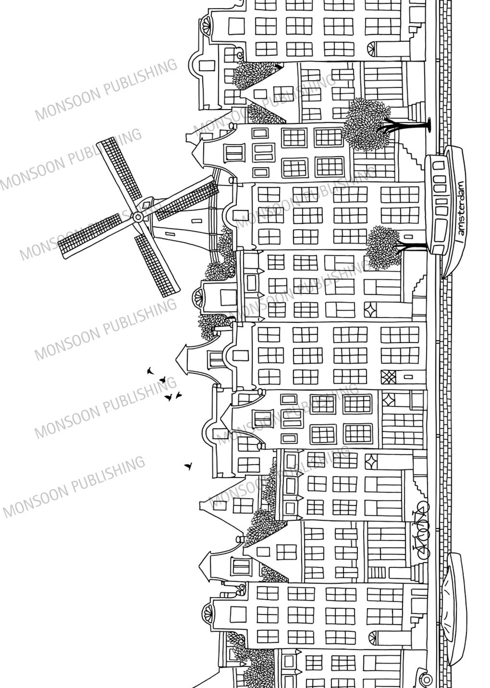 Cities of the World Vol. 1 Coloring Book for Adults - Capital Cities ...
