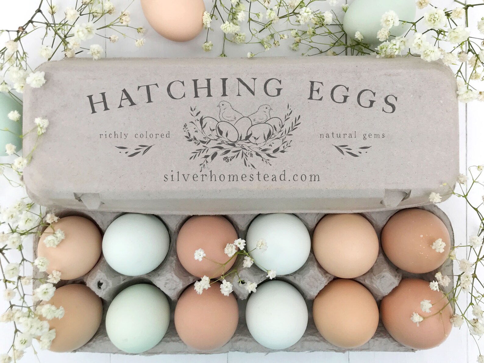 Egg Carton Rubber Stamp | Hatching Egg Branding Chicks in Nest | Hand ...
