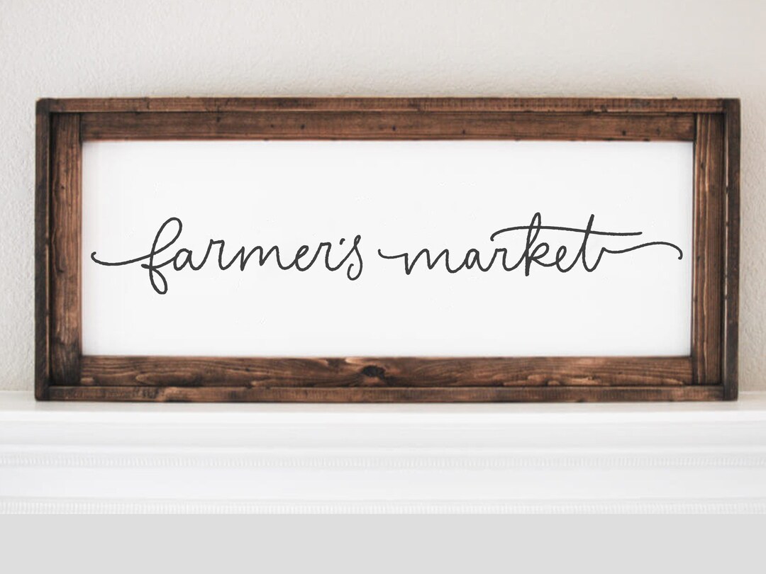 SVG File | Farmer's Market | Cute Farm Stand Signage Farmhouse Decor ...