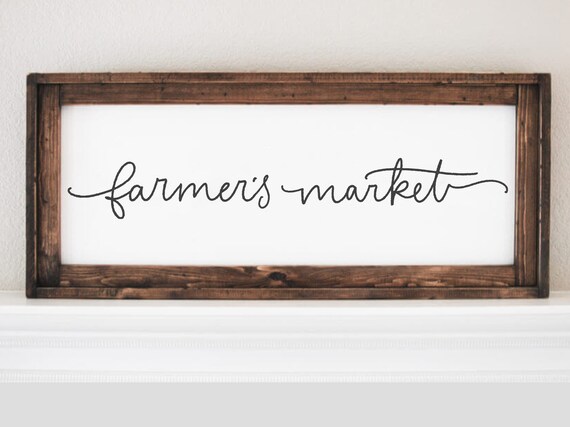 SVG File Farmer's Market Cute Farm Stand Signage - Etsy