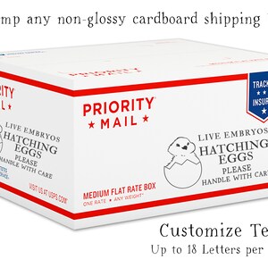 Egg Shipping Stamp | Hatching Egg Live Embryo Handle With Care | Egg ...