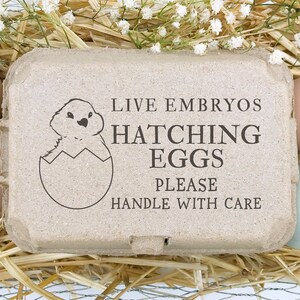 Egg Shipping Stamp | Hatching Egg Live Embryo Handle With Care | Egg ...