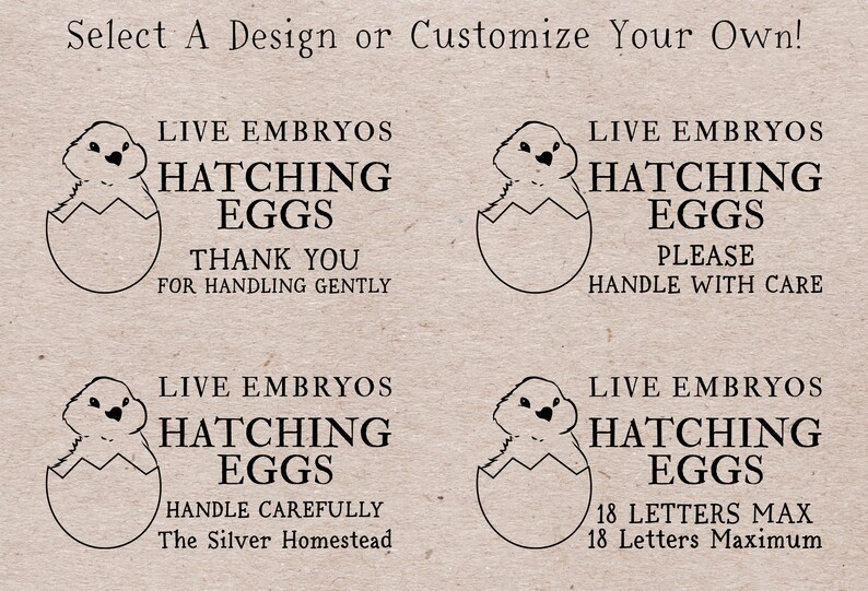 Egg Shipping Stamp | Hatching Egg Live Embryo Handle With Care | Egg ...
