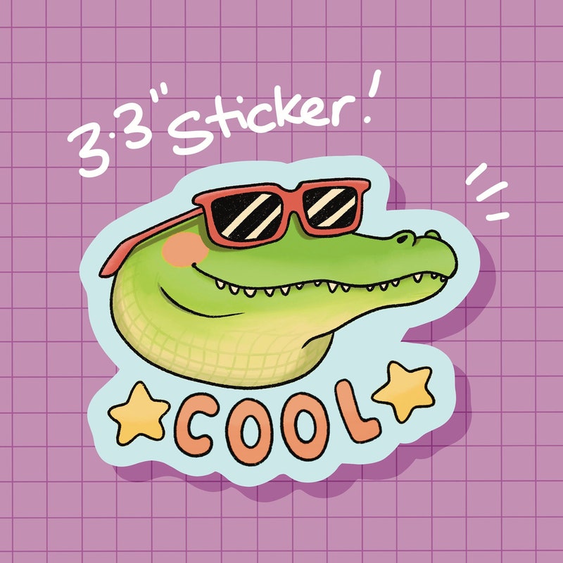 Crocodile Stickers - Etsy