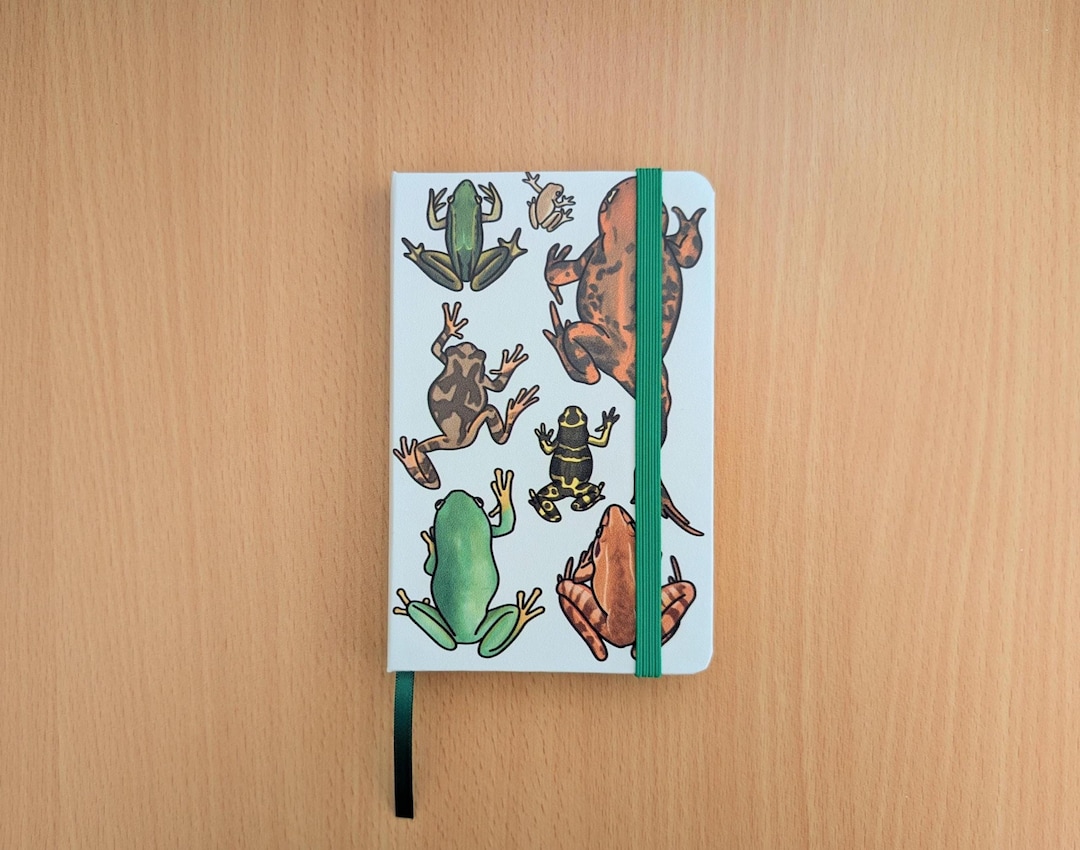 Frogs & Toads Notebook A6 Size 160 Lined Pages - Etsy