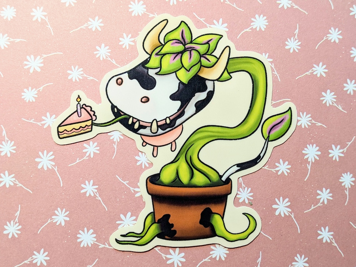 Cowplant Sims Fan Art Sticker Die Cut Waterproof Vinyl - Etsy Australia